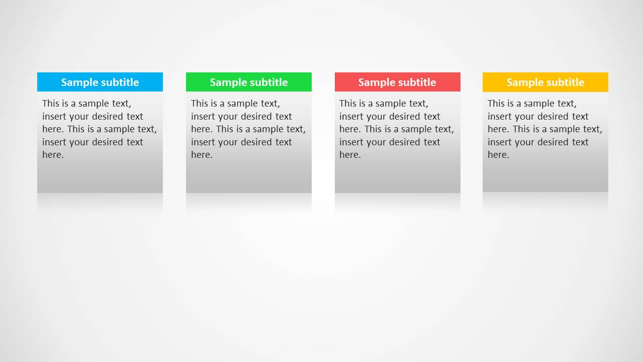 4 Columns Slide Design For PowerPoint SlideModel