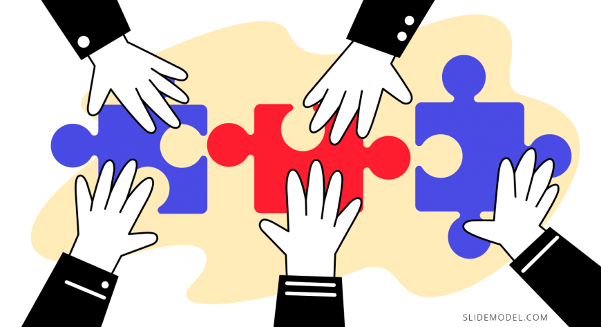 interpersonal-communication-teamwork-puzzle - SlideModel