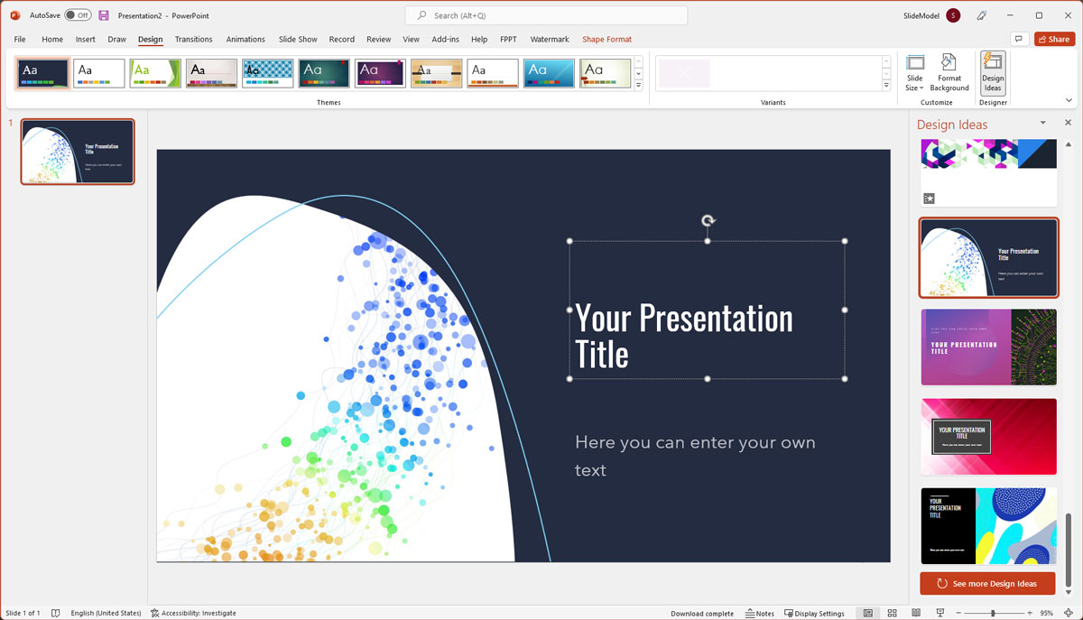 How To Set Design Ideas In Powerpoint